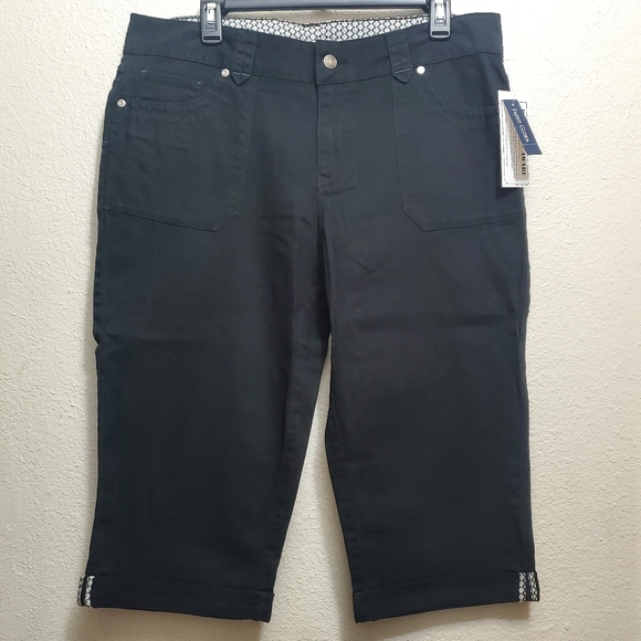 Faded Glory | Pants & Jumpsuits | Faded Glory Jean Black Capris | Poshmark